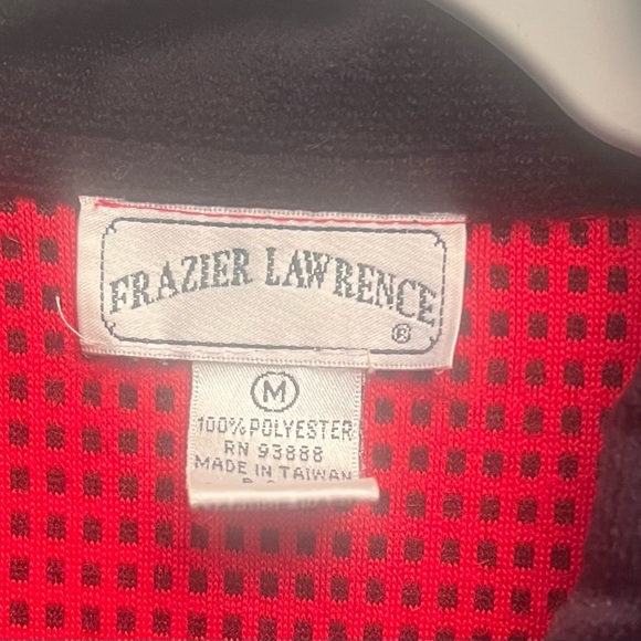 Frazier Lawrence | Tops | Frazier Lawrence Red And Black Tunic | Poshmark